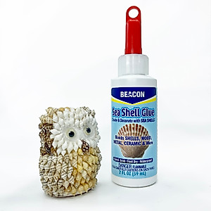 BEACON Sea Shell Glue for Creating and Decorating with Shells, Wood, Metal, Ceramic, and More, 2-Ounce, 1-Pack