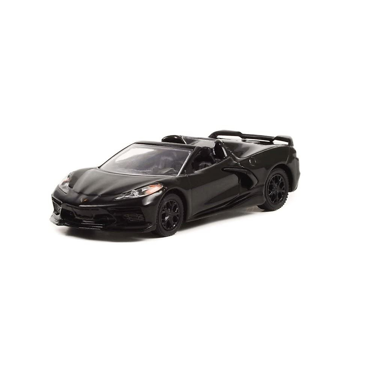 2021 Chevy Corvette C8 Stingray Convertible, Black - Greenlight 28090D/48-1/64 Scale Diecast Car