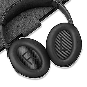 Replacement Ear Pads for Bose QC25 QC35 Headphones Earpads Cushions, Also Fits QuietComfort 2/QC15/QC35II/Ae2/Ae2i/Ae2w/SoundLink1&2/SoundTrue1&2 Around-Ear, Soft and Comfortable Memory Foam