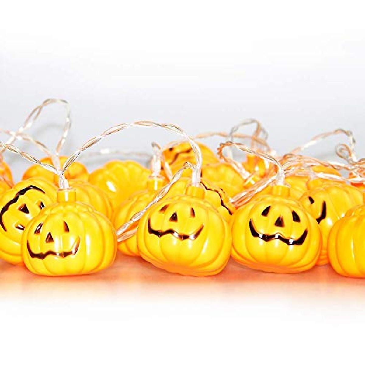1m/2m/3m Halloween Pumpkin Led String Lights Garden Home Party Decoration Holiday String Light Halloween Lights 2M 20 LEDs（Arrived in About 15 Days）