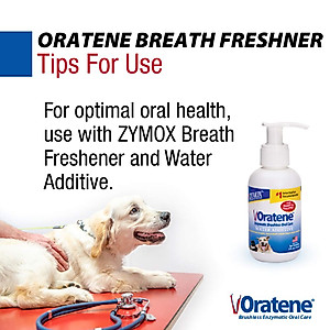 Oratene Brushless Oral Care Breath Freshener for Dogs and Cats, 4oz