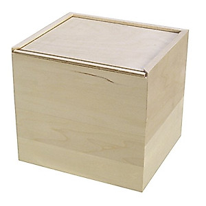 Walnut Hollow Unfinished Wood Card Keeper Box for Arts, Crafts and Home Decor