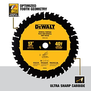 DEWALT 12 in. 40T General Purpose Saw Blade (DWA11240)