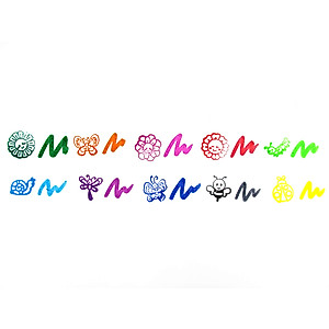 TINYMILLS Spring Flowers Butterfly Stamper Marker Set of 10, Birthday Gift Arts and Crafts Girl Birthday Gift