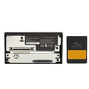 PS2 SATA Interface Network Adapter HDD Hard Disk for SonyPS2 Playstation2 with 16MB FMCB V1.966 Memory Card McBoot, HDD Connector Plug Socket, NO IDE 2.5 3.5inch