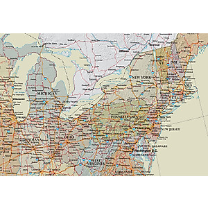 Swiftmaps World and USA Contemporary Premier 3D Two Wall Map Set (24x36 Laminated)