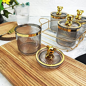 jinsongdafa Metal tray Snack candies tank with cover,3 Removable Snack candies tank tray, For Food Dispenser, Biscuit jar, Airtight jar, Snack, Jewelry Storage, candies, and Condiments White