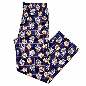Handcraft Mens Pajama Pants for Men, Mens Lounge Pants, Gifts for Men, Rick and Morty Men's Pajama Bottoms