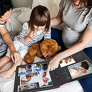 Photo Album Self Adhesive Pages Picture Collage with 80 Pages for 4x6 5x7 6x8 8x10 Scrapbook Albums Photo Book for Kids Handmade DIY Creativo álbum De Fotos Gift for Friend Valentines Families