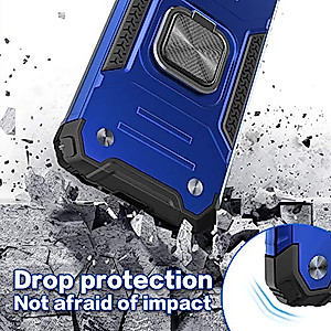 IDYStar Galaxy S10E Case with Screen Protector, Galaxy S10E Case, Shockproof Drop Test Cover with Car Mount Kickstand Lightweight Protective Cover for Samsung Galaxy S10E, Blue