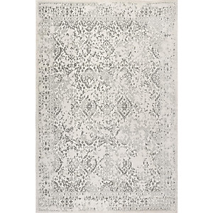 nuLOOM Odell Faded Vintage Area Rug, 4' Square, Ivory