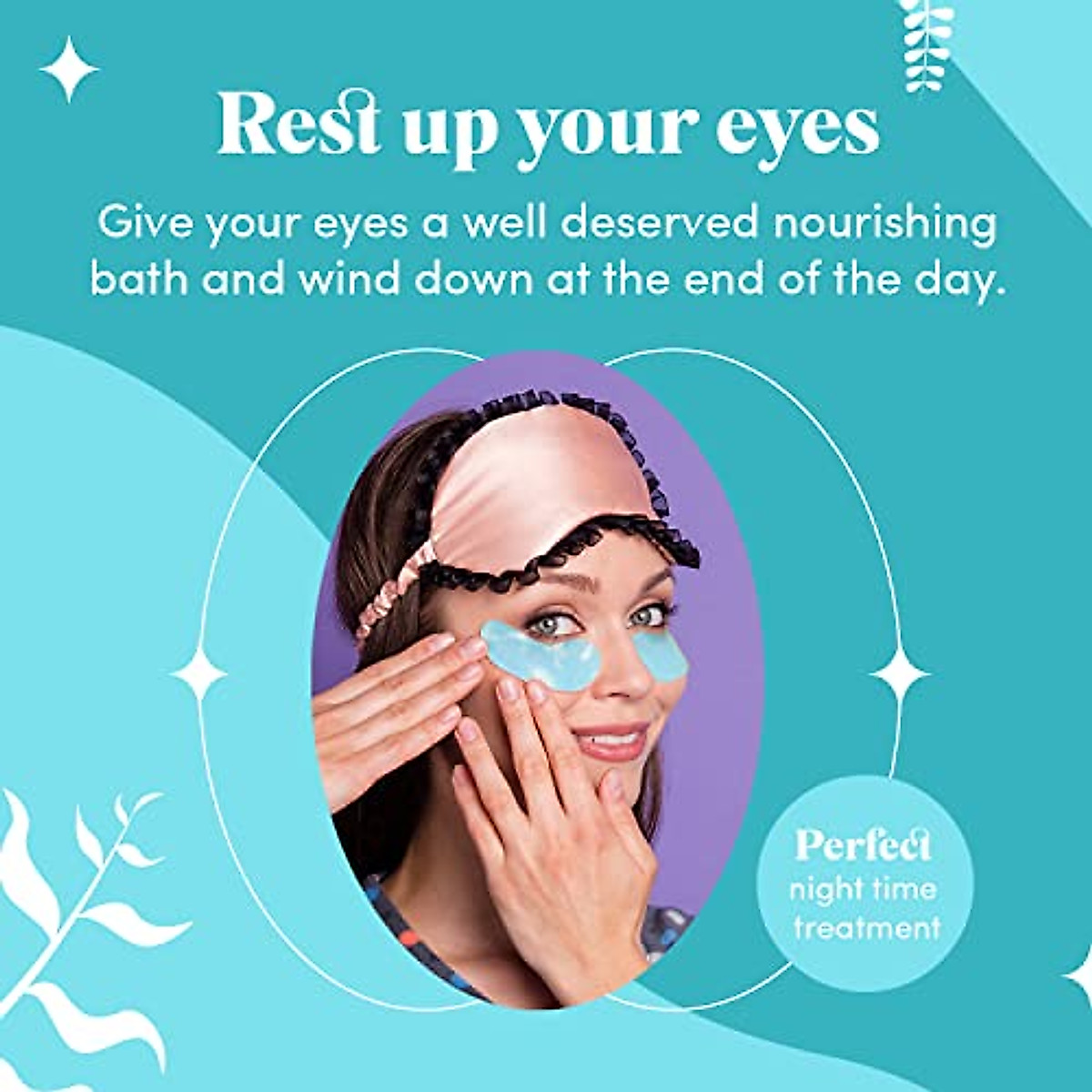 Hydra Blue Collagen Under Eye Gel Mask - Bright Eyes Anti Aging Treatment For Dark Circles, Puffy Eyes, Bags, Fine Lines - 30 Pairs (60 Total Patches)