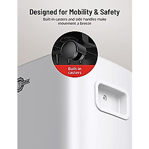 PARIS RHÔNE Dehumidifier with Pump, 5000 Sq. Ft Energy Star Dehumidifiers for Large Room Drain Hose Portable Dehumidifier for Basement 80° Oscillation, Auto Shutoff