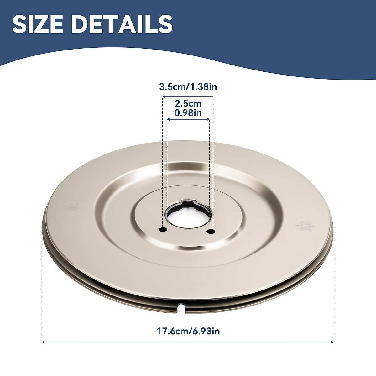 BROQIXIN 16090 Escutcheon Replacement for Moen Chateau Collection,Compatible with One-Handle Tub and Shower Faucets, Brushed Nickel