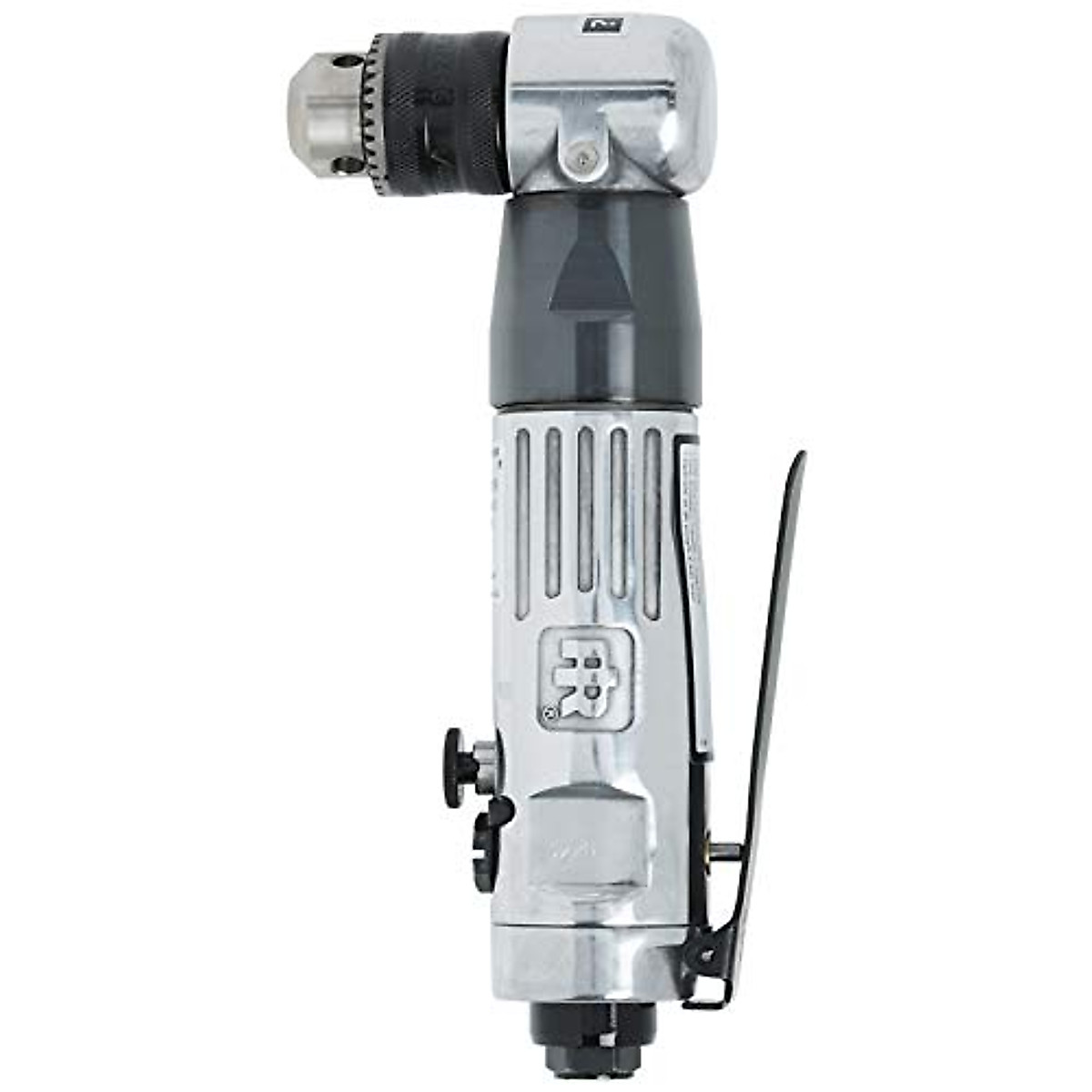 Ingersoll Rand 7807R 3/8” Reversible Air Angle Drill, Standard Duty, 1800 RPM, Quiet, Durable Jacobs Multi-Craft Chuck, Grease Plug