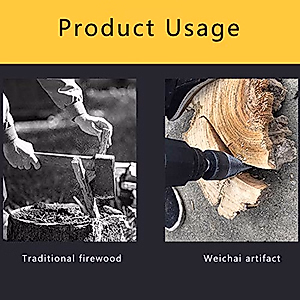 BELUPAID Heavy-duty Drill Bits High-carbon Steel Firewood Splitter Fast Wood Splitting Auger Drill Bits Tools