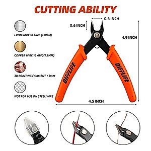 DIFFLIFE Professional 9 PCS Model Tools Kit Modeler Basic Tools Craft Set Hobby Building Tools Kit for Gundam Car Model Building Repairing and Fixing-9 Piece