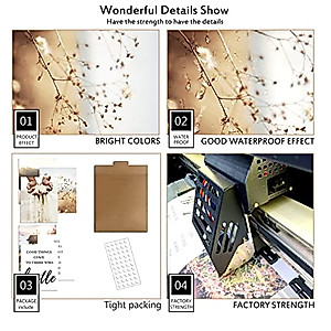 Nature Wall Art Prints Set of 6 Canvas Motivational Art Wall Decor Landscape Print Pictures Wooden Bridge Sand Flower Plant Poster Home Decorations for Living Room Bedroom (8"x10" UNFRAMED)