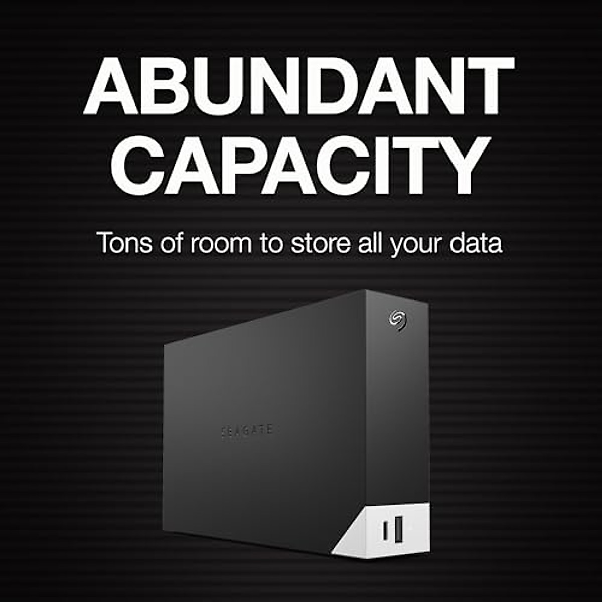 Seagate One Touch Hub 8TB External Hard Drive Desktop HDD – USB-C and USB 3.0 port, for Computer Workstation PC Laptop Mac (STLC8000400)