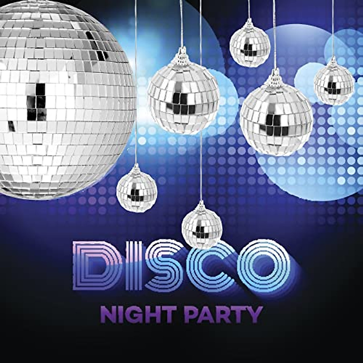 8-Piece Mirror Disco Ball Set for Festive Parties