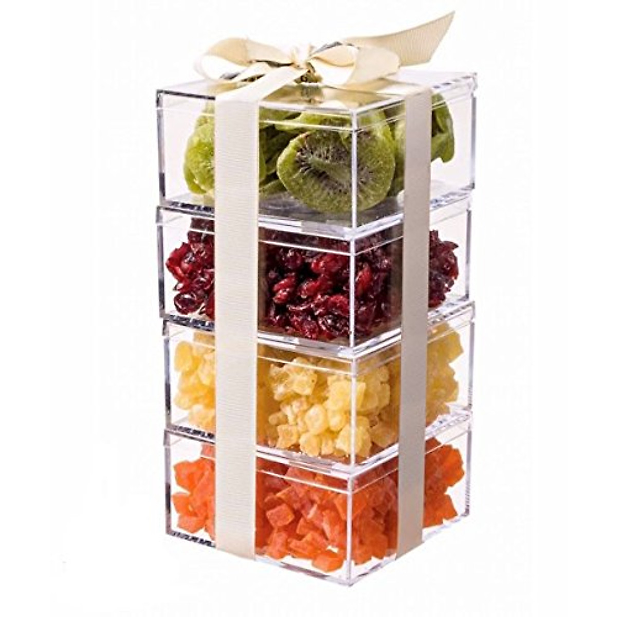 Clear Plastic Box - 4" Square X 2" Tall - 6 Boxes Per Pack