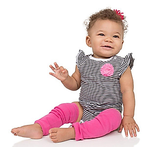 juDanzy Solid Hot Pink Baby Girls and Toddler Leg Warmers