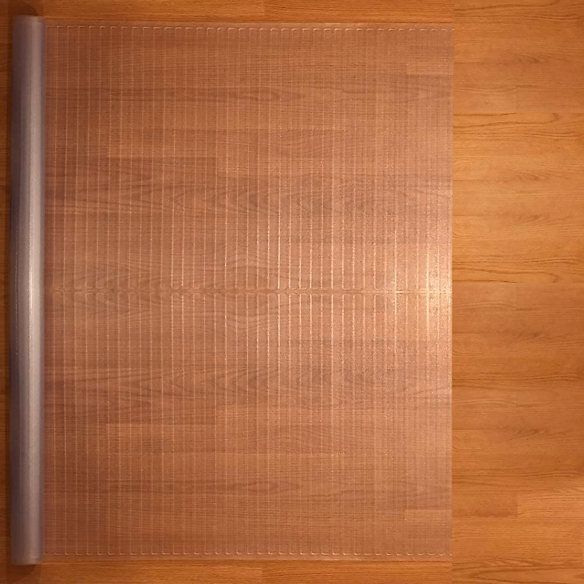 RESILIA - Clear Vinyl, Plastic Floor Runner/Protector for Hard Floors - Decorative, Dual Pad Pattern, (27 Inches Wide x 6 Feet Long)