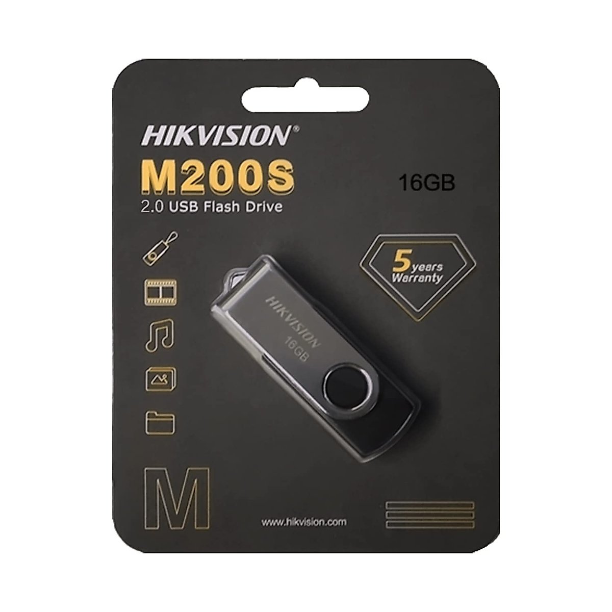 Hikvision 32GB USB 2.0 Flash Drive Flash Storage Memory Stick with Metal Case for Data Storage and Backup with 360 Degree Rotation Speed up to 20MB/S (32GB, USB2.0)…
