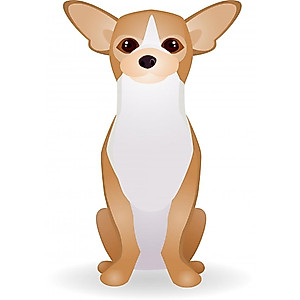 Wallmonkeys WM164901 Chihuahua Cartoon Peel and Stick Wall Decals, 18" H x 13" W-Small