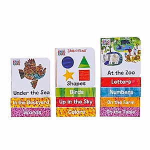World of Eric Carle, My First Library 12 Board Book Set - First Words, Alphabet, Numbers, and More! Baby Books - PI Kids
