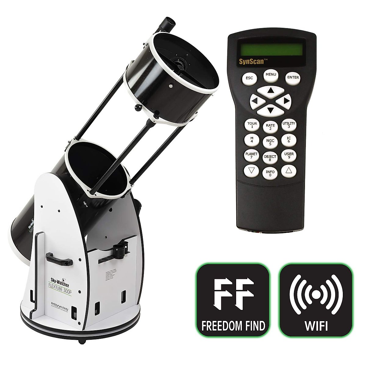 Sky Watcher Sky-Watcher Flextube 300 SynScan Dobsonian 12-inch Collapsible Computerized GoTo Large Aperture Telescope (S11820)
