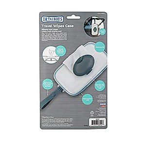 Dr. Talbot's Deluxe Baby Wipes Dispenser for Travel, Grey