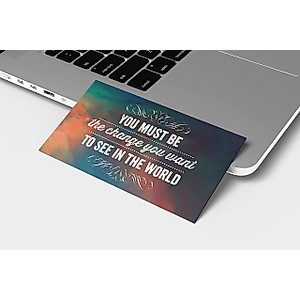 Better Office Products Motivation Inspiration Affirmation Cards, 120 Pack, 2 Each of 60 Unique Assorted Designs, Encouragement Card Deck, 2" x 3.5" (Business Card Size)