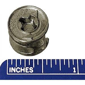 15mm x 12mm Cam Lock Disc Nut Furniture Connector Fastener (1 Package of 10 Pieces)