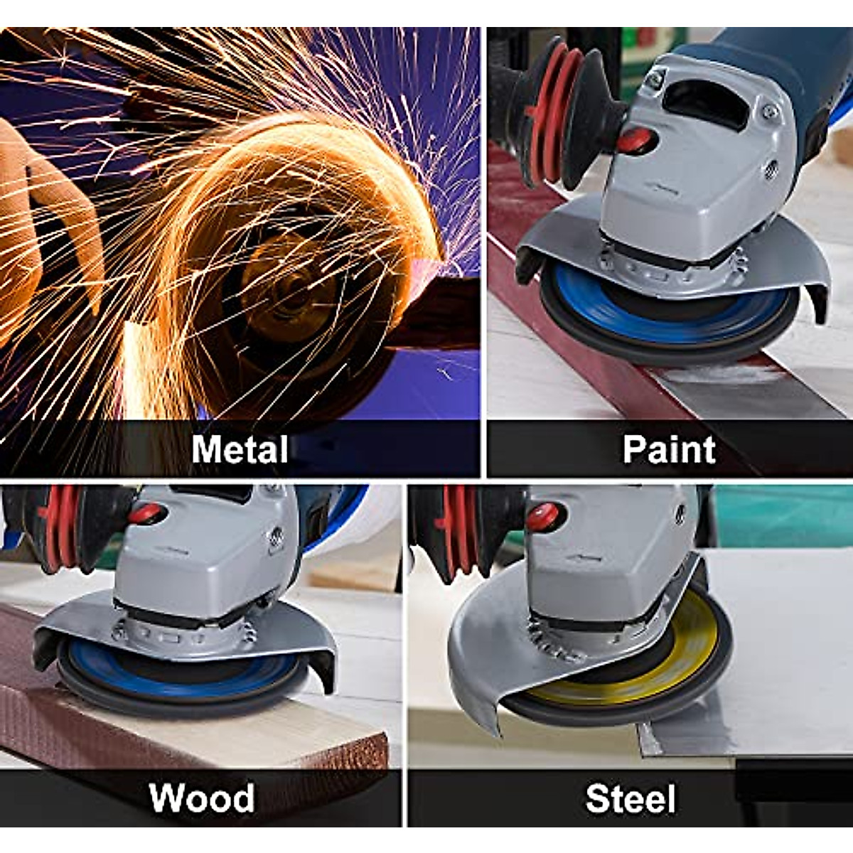 S SATC Abrasive Wheels & Discs 4-1 2 Inch Flap Disc 10 PCS 4.5" x 7/8" 40 60 80 120 Grit Fast Cutting Speed Zirconia Alumina Grinding Disc for Angle Grinder Type #29