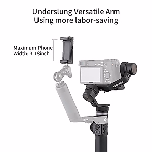 FeiyuTech G6 Max [Official] 3-Axis Handheld Gimbal Stabilizer for Mirrorless Cameras,Pocket,Action Camera&Smartphone for Canon 200D Sony ZV1 Panasonic GH4 GoPro 8 iPhone 14 13 Pro