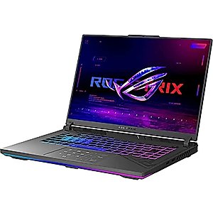 ASUS 2023 ROG Strix G16 16” 165Hz FHD+ Gaming Laptop PC 13th Intel 14-Core i7-13650HX 16GB DDR5 1TB SSD NVIDIA GeForce RTX 4060 8GB WiFi 6E RJ45 Thunderbolt HDMI2.1 RGB KB RJ45 Win 11 w/RE USB