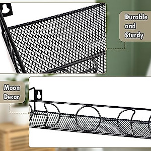 Moon Phase Floating Shelves,3 Sizes Small Floating Shelves for Wall Storage,Moon Phase Wall Decor Shelf for Bathroom Kitchen Bedroom Living Room