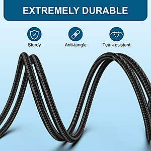 HyperX Cloud Alpha Replacement Cable - Compatible with Cloud Alpha, Mix, Flight, Logitech G633, G933 Gaming Headsets - 3.5mm Audio Cable with Mute & Volume Control (No Mic, 4.9ft)