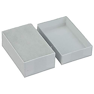 JPB White Swirl Cotton Filled Jewelry Box #21 (Case of 100) 2.5 inches x 1.5 inches