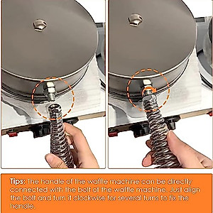 RUYICZB Waffle Maker Commercial Electric Waffle Machine Stainless Steel Non-stick Double Head Egg Bubble Waffle Furnace for Bakery, Restaurant, Snack Bar or Household, 2000W