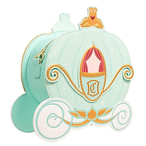 Loungefly Disney Cinderella Reversible Pumpkin Carriage Crossbody Purse