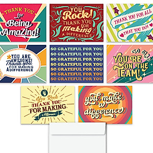 Hat Acrobat Employee Appreciation Cards with Envelopes - 24 Encouragement Cards to Inspire Your Team, Staff, Appreciation Cards for Students or The Perfect Appreciation Gifts Compliment (8 designs)