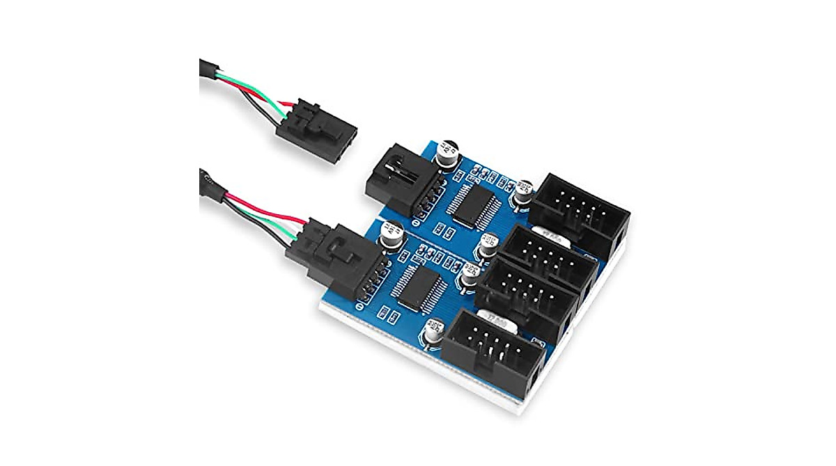 9Pin USB Header Splitter 1 to 4 Ports for PC Building