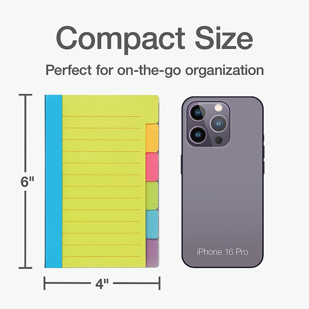 Redi-Tag Divider Sticky Notes - Bright Neon Tabs for Organization