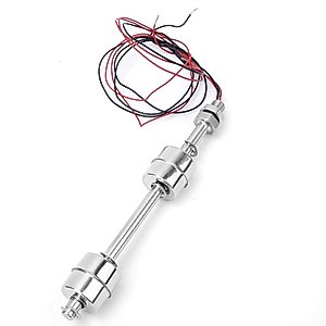 Float Switch Water Level Sensor, Stainless Steel Double Ball Fish Tank Liquid Float Switch Water Level Controller for Water Tank, Pool, Sink, Fish Tank, etc(4 Size)(150mm)