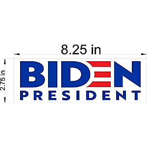 Joe Biden President 2024 Rectangle MAGNET Magnetic Bumper Sticker Democrat Election