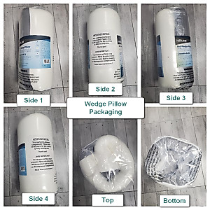 Kӧlbs Bed Wedge Pillow with Memory Foam Top | Stylish Chic Jacquard Cover | Wedge Pillow for Sleeping and Acid Reflux, Heartburn, and GERD Pillow – Snoring Pillow