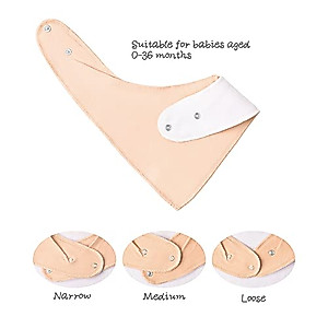 Konssy Baby Girl Bibs 12 Pack Baby Bandana Drool Bibs Cotton for Unisex Boys Girls Newborn, 12 Solid Colors Set for Teething and Drooling