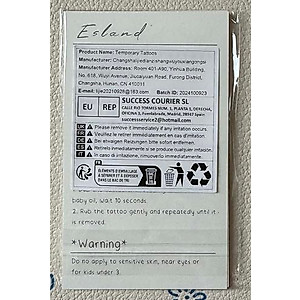 Esland Realistic Temporary Tattoos Healing Process Self Growth Mental Health Self Love Tattoo Stickers for Women